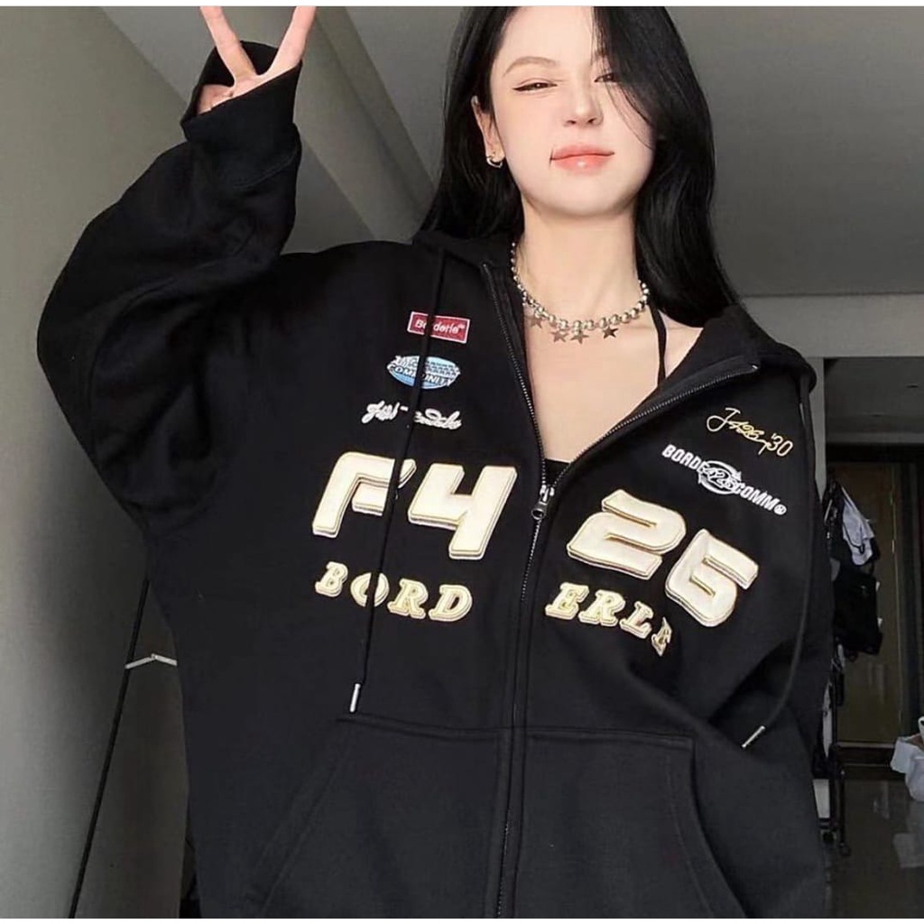 Jual JAKET ZIPPER HOODIE F426 BORD ERLE SWEATER PRIA WANITA / JAKET ...