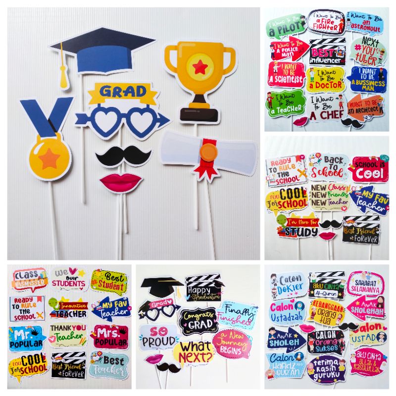 Jual TEMA SEKOLAH ANAK SANTRI GRADUATION & BACK TO SCHOOL & PROFESI ...