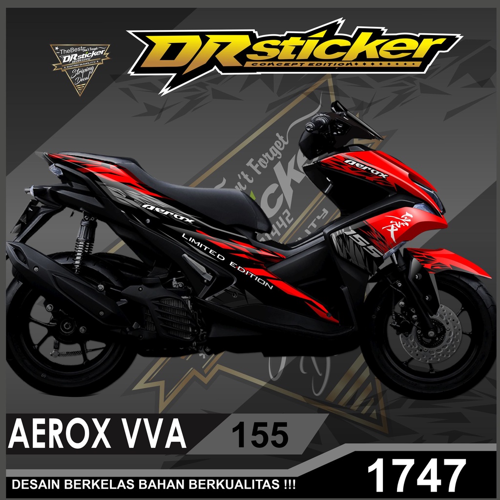 Jual decal aerox 155 vva full body is variasi grafis abstrak hayabusa ...
