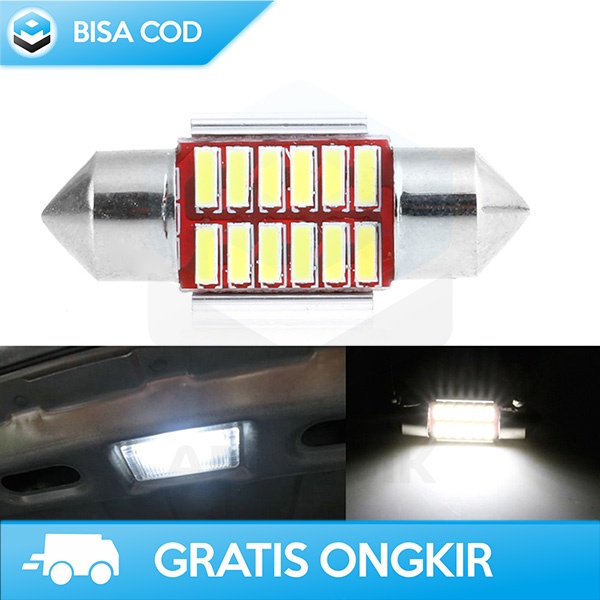 Jual LAMPU PLAFON MOBIL LAMPU INTERIOR KABIN LED COOL WHITE 6000K ...