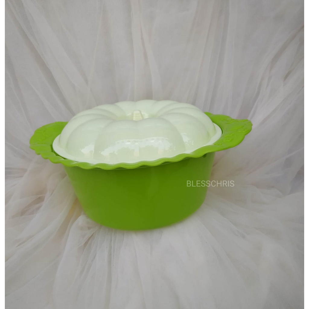 Jual mangkuk bulat plastik sayur Lovenia dengan tutup warna deluxe/basi ...