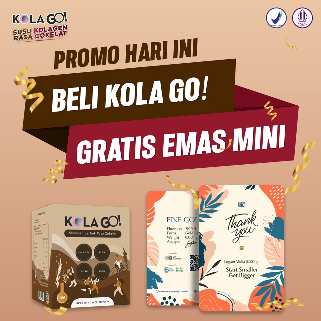Jual Kola GO Kini dengan kemasan baru Versi Sachet isi 10 | Shopee ...