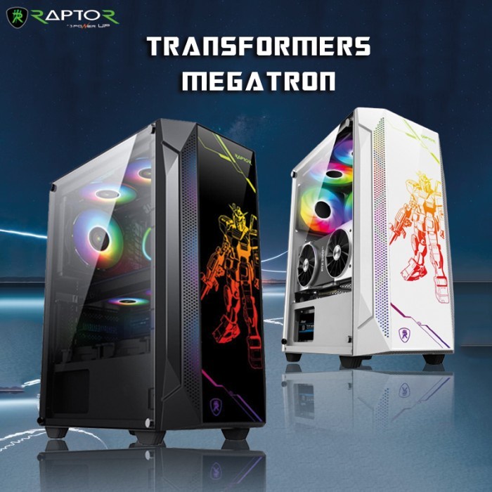 Jual Casing Komputer Power Up Raptor Megatron Transformers 3 Fan Case ...