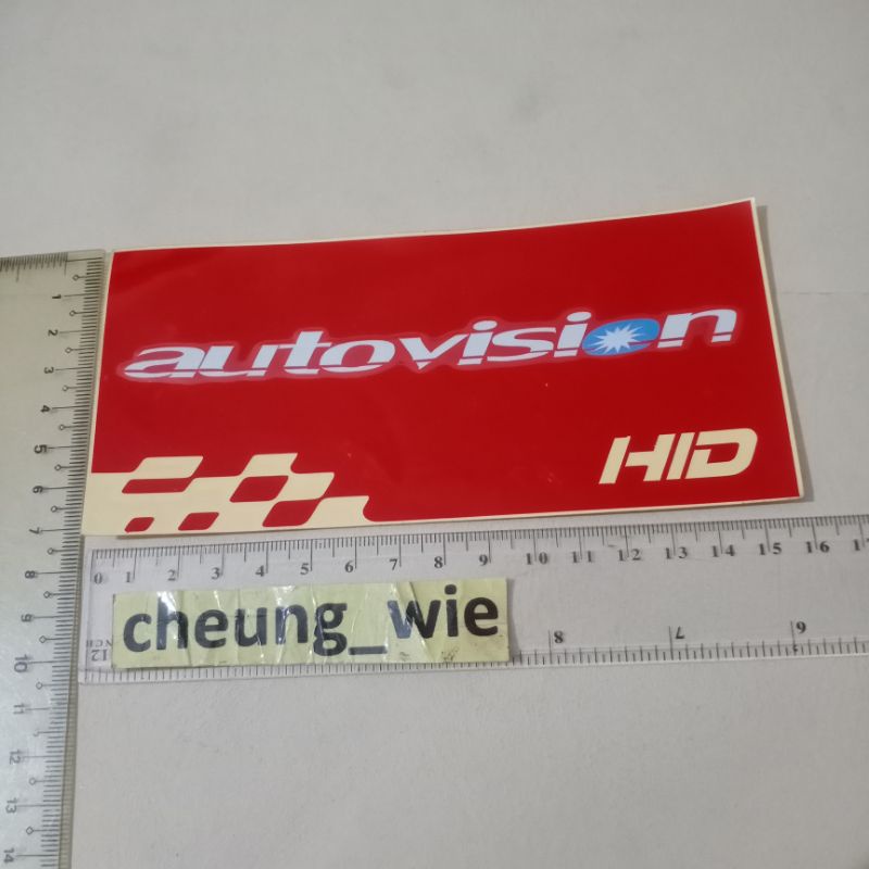 Jual stiker/ Sticker cutting metalik AutoVision HID harga satuan ...