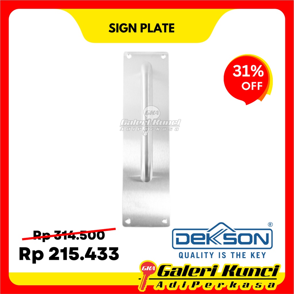 Jual Handle Pintu Dekson Dekkson SP003 N HDL SSS Sign Plate Gagang Pintu | Shopee Indonesia