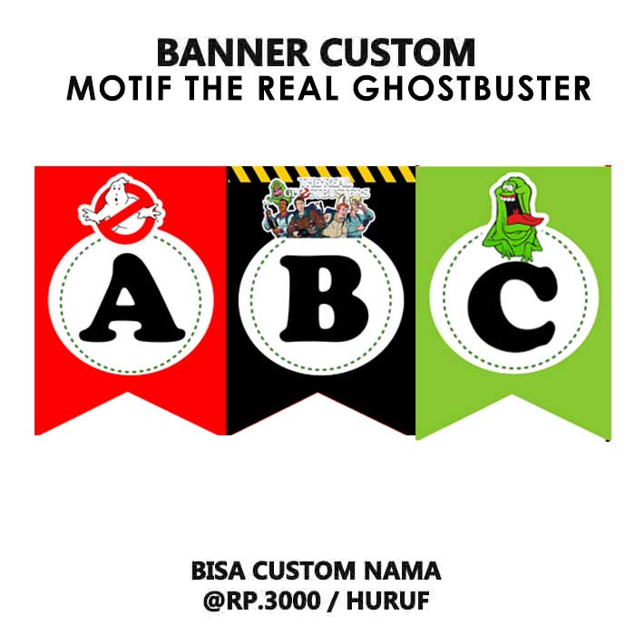 Jual BANNER THE REAL GHOSTBUSTER/BUNTING FLAG THE REAL GHOSTBUSTER ...