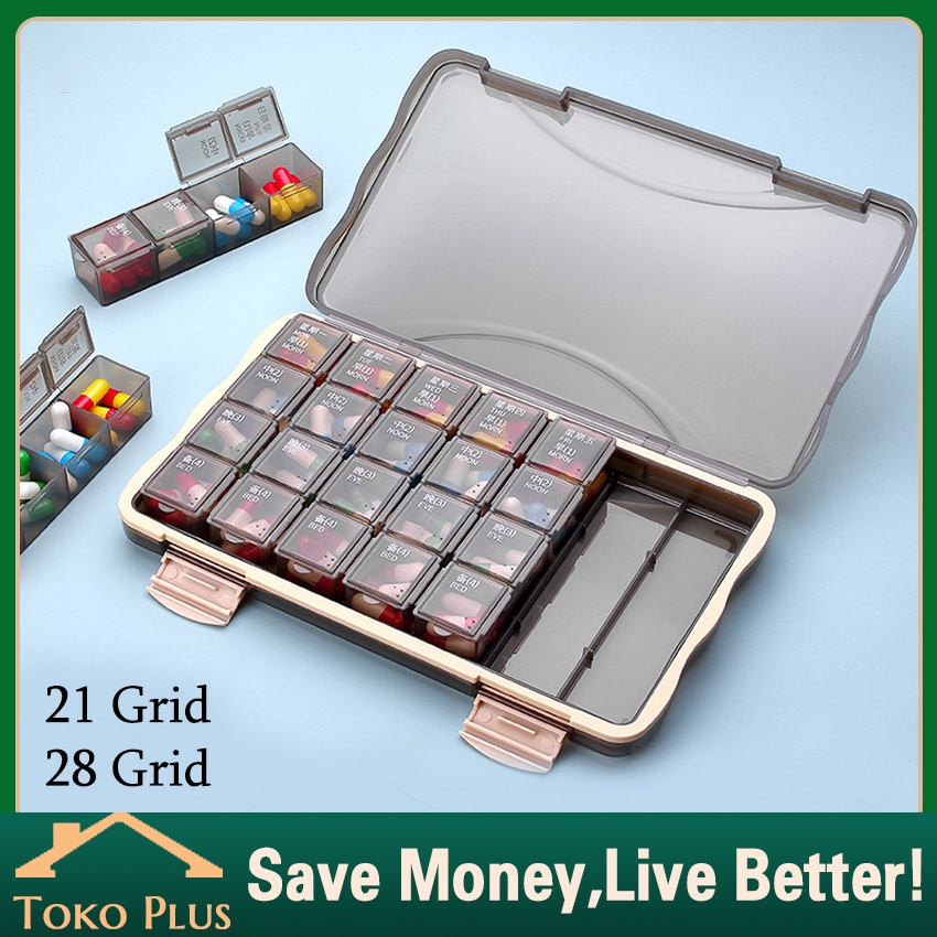 Jual Kotak Obat 7 Hari Tempat Obat Harian 7 Days Pill Medicine Box ...