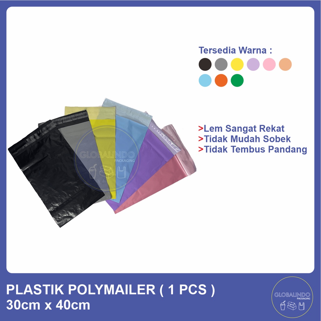 Jual Polymailer / Poly Mailer / Plastik Packing 30 x 40 cm dengan Lem ...