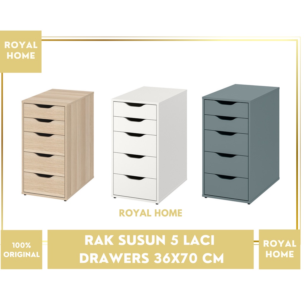 Jual Kabinet Rak Susun 5 Laci Lemari Kecil Penyimpanan ALX Drawers ...