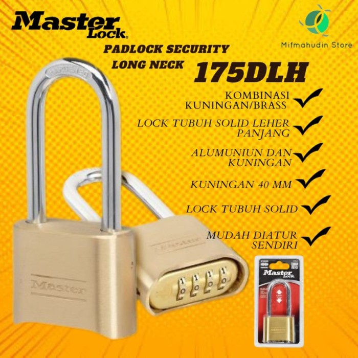 Jual Gembok Master Lock Long Neck 175DLH Panjang | Shopee Indonesia