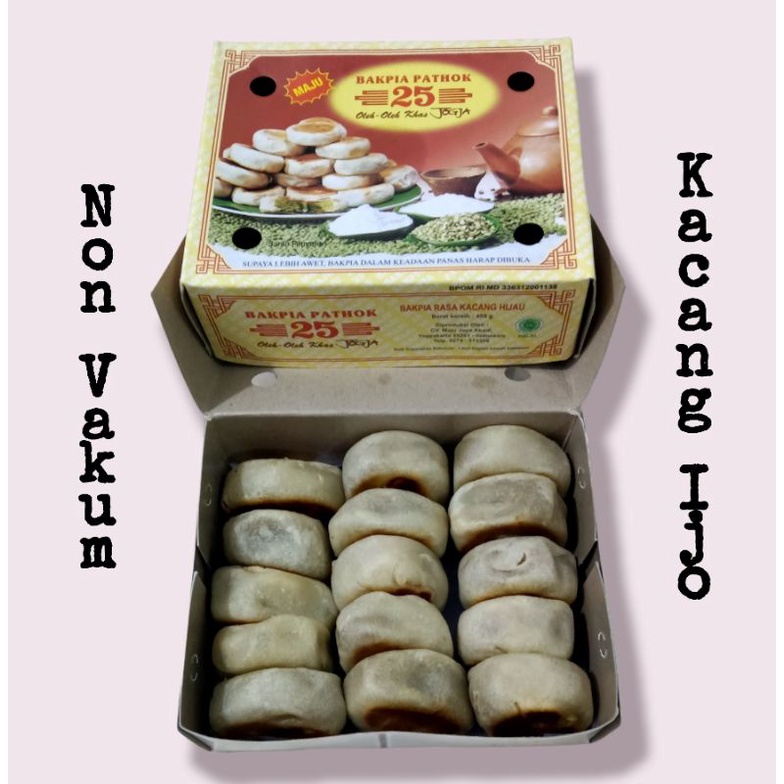 Jual BAKPIA PATHOK 25 - Original Kacang Ijo - Bakpia Basah Legend di Jogja | Shopee Indonesia