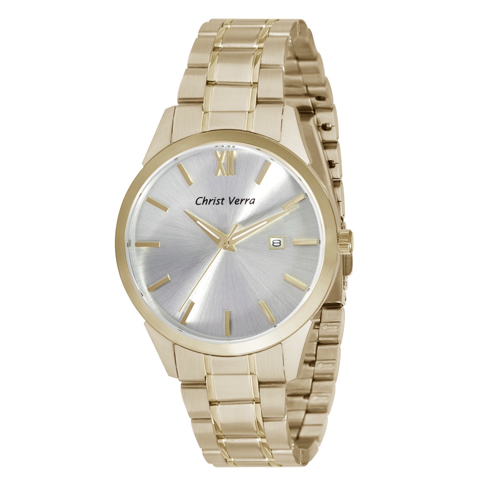 Jual Christ Verra Casual Men's Watches CV 71622G-12 SLV | Shopee Indonesia