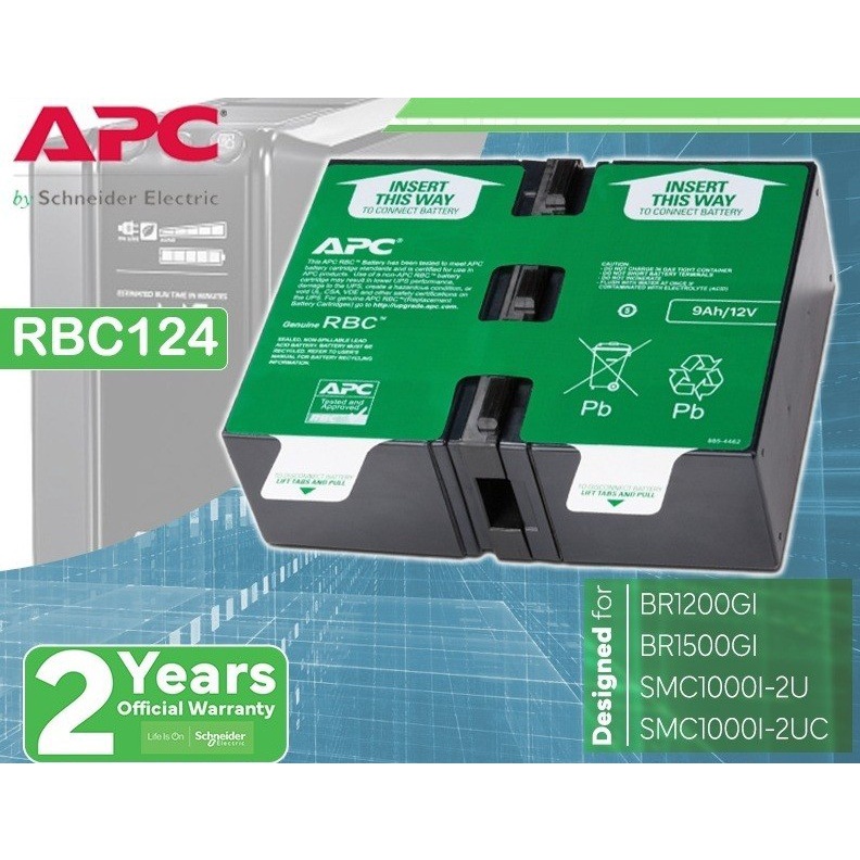 Jual Battery UPS APC RBC124 / RBC 124 baterai | Shopee Indonesia