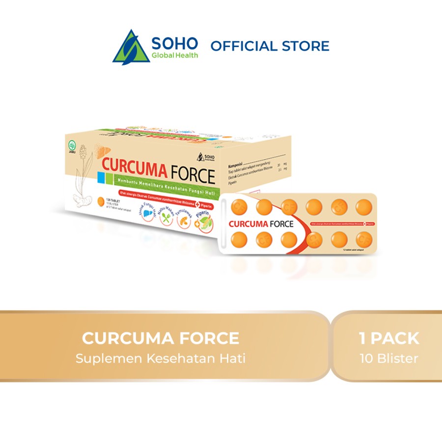 Jual Curcuma Force 1 Blister @ 10 Tablet | Shopee Indonesia