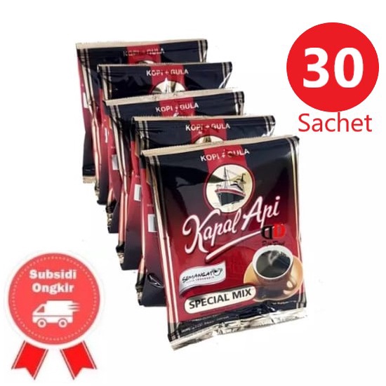 Jual 30 Sachet - KOPI KAPAL API Special Mix /Kopi Instant 2 in 1 /Kopi ...