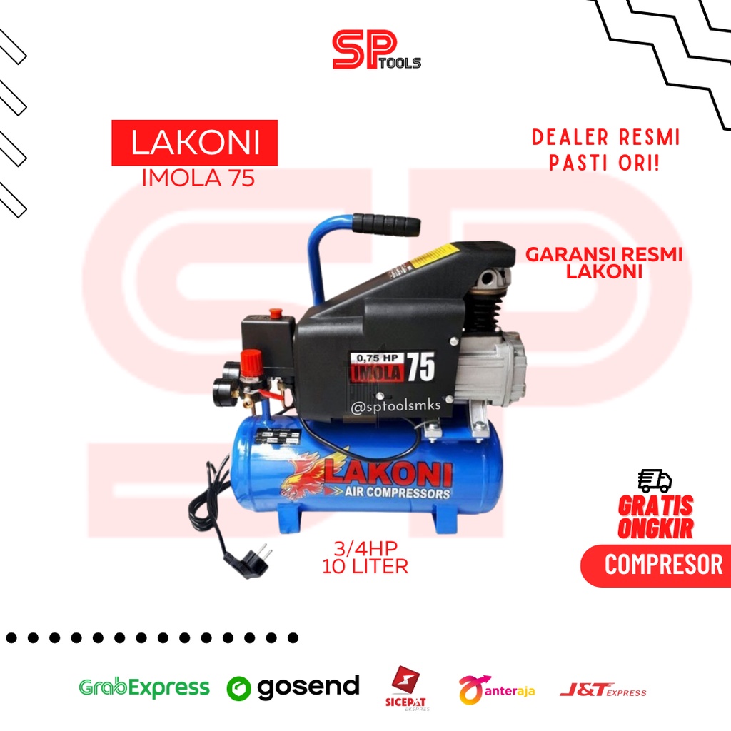 Jual LAKONI IMOLA 75 COMPRESSOR / MESIN KOMPRESOR / AIR COMPRESOR ...