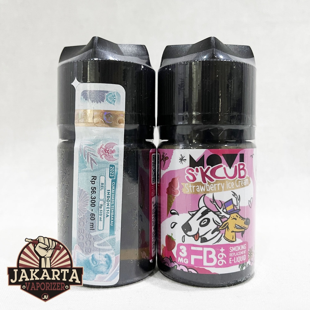 Jual SKCUB FB 99+ STRAWBERRY ICE CREAM 60ML 3MG 6MG 9MG BY MOVI ...