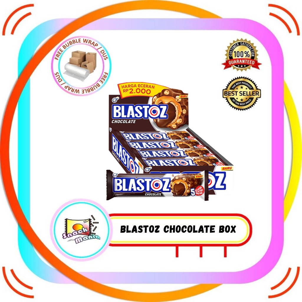 Jual Tango Wafer Blastoz Chocolate Coklat 24 gr x 12 Sachet BOX ...