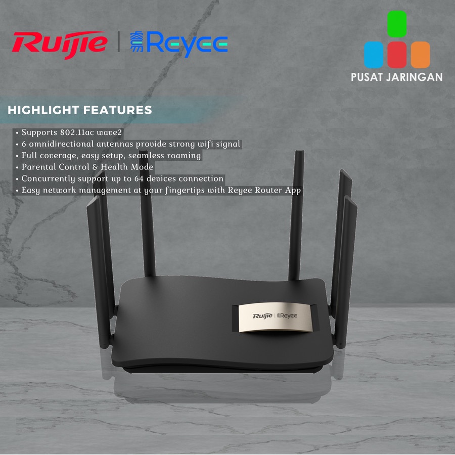 Jual RUIJIE RG-EW1200G PRO 1300M Dual-band Gigabit Wireless Router ...