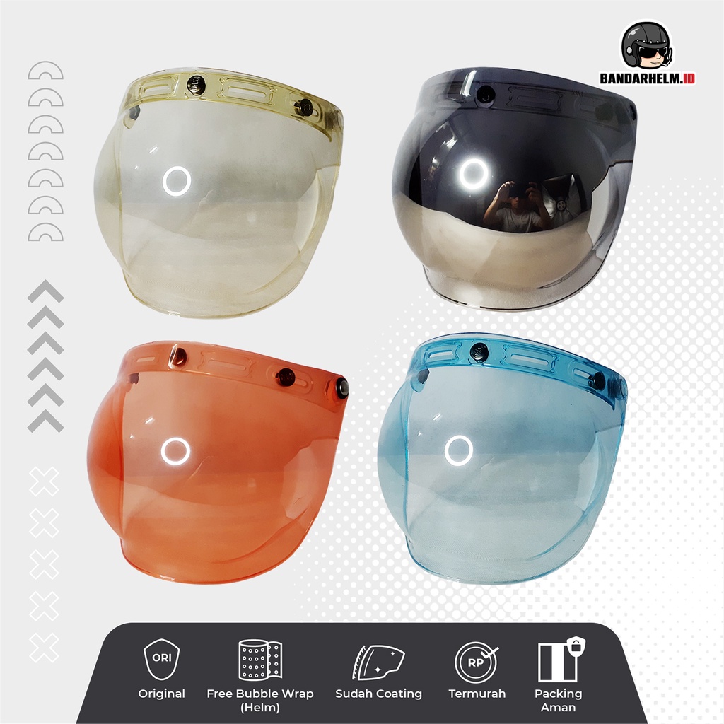 Jual Kaca Helm Bogo Cembung Gix Snail Premium Quality Sudah Coating ...