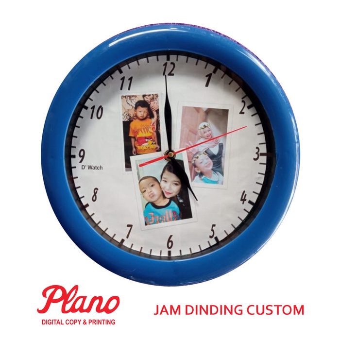 Jual CETAK JAM DINDING CUSTOM (SUDAH TERMASUK GAMBAR CUSTOM) | Shopee ...