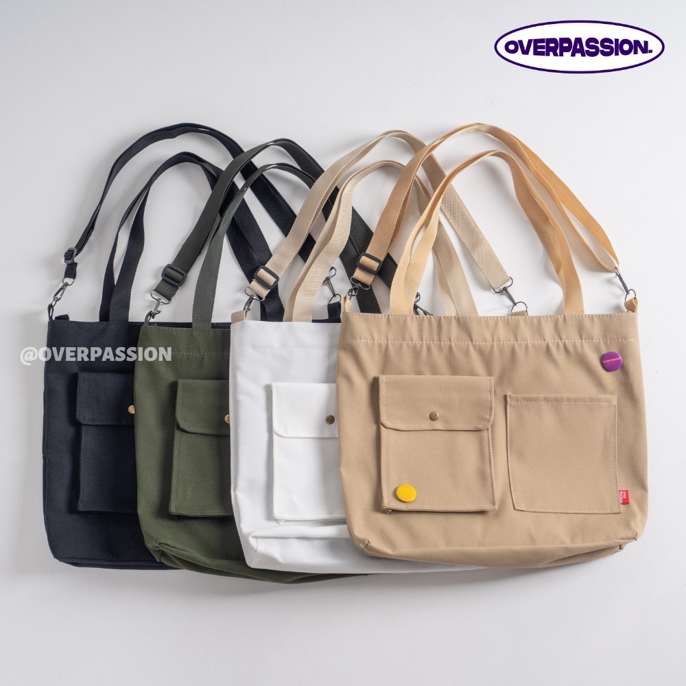 Jual Tas Kanvas / Tote Bag pria dan wanita Tas multi fungsi bisa jadi ...