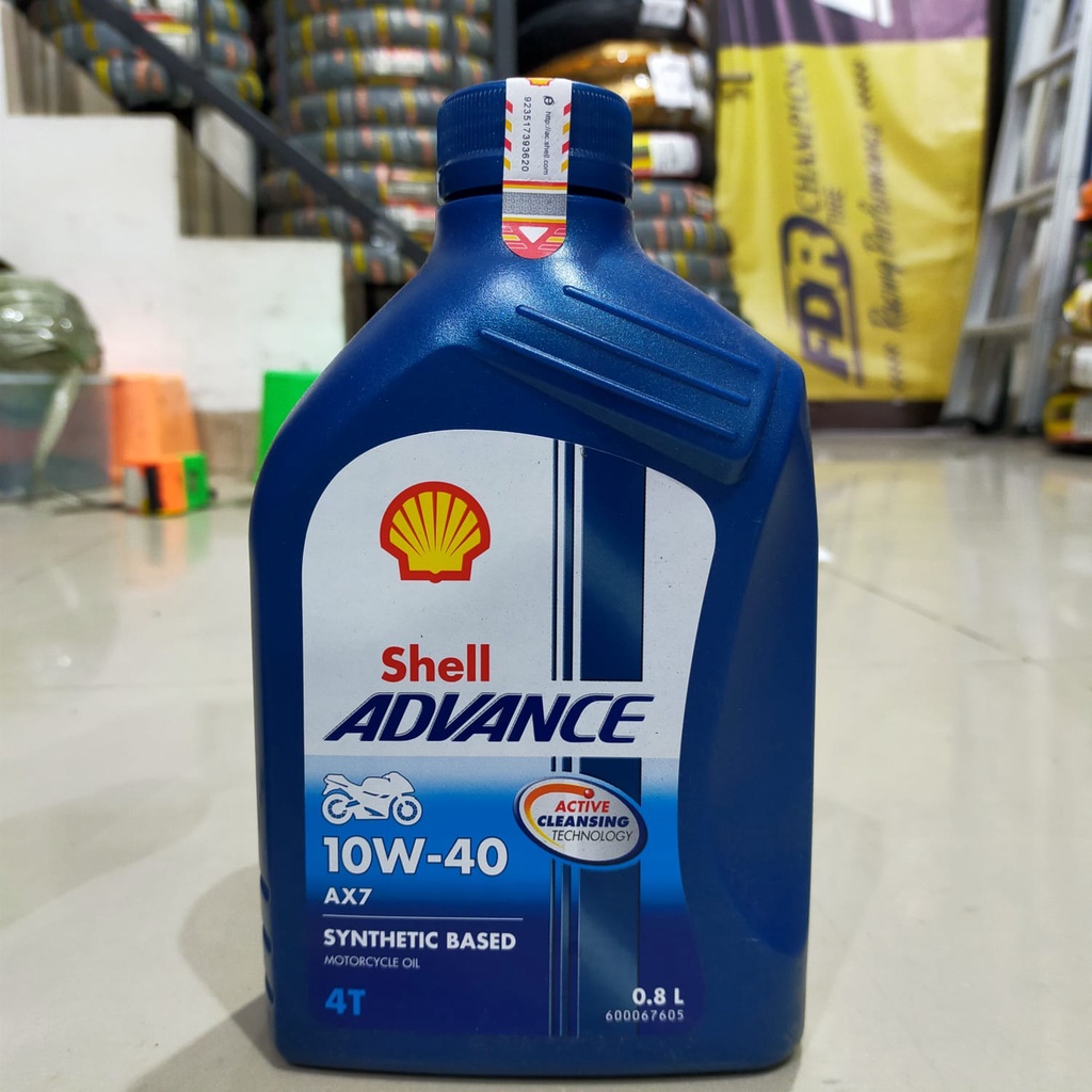 Jual Oli Mesin Motor Shell Advance AX7 10W-40 4T (0,8L) | Shopee Indonesia