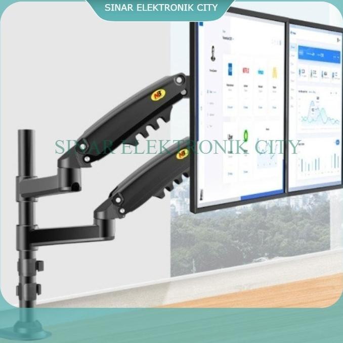 Jual BRACKET MONITOR BRACKET TV LCD MONITOR 17"-27" NORTH BAYOU NB H160 ...