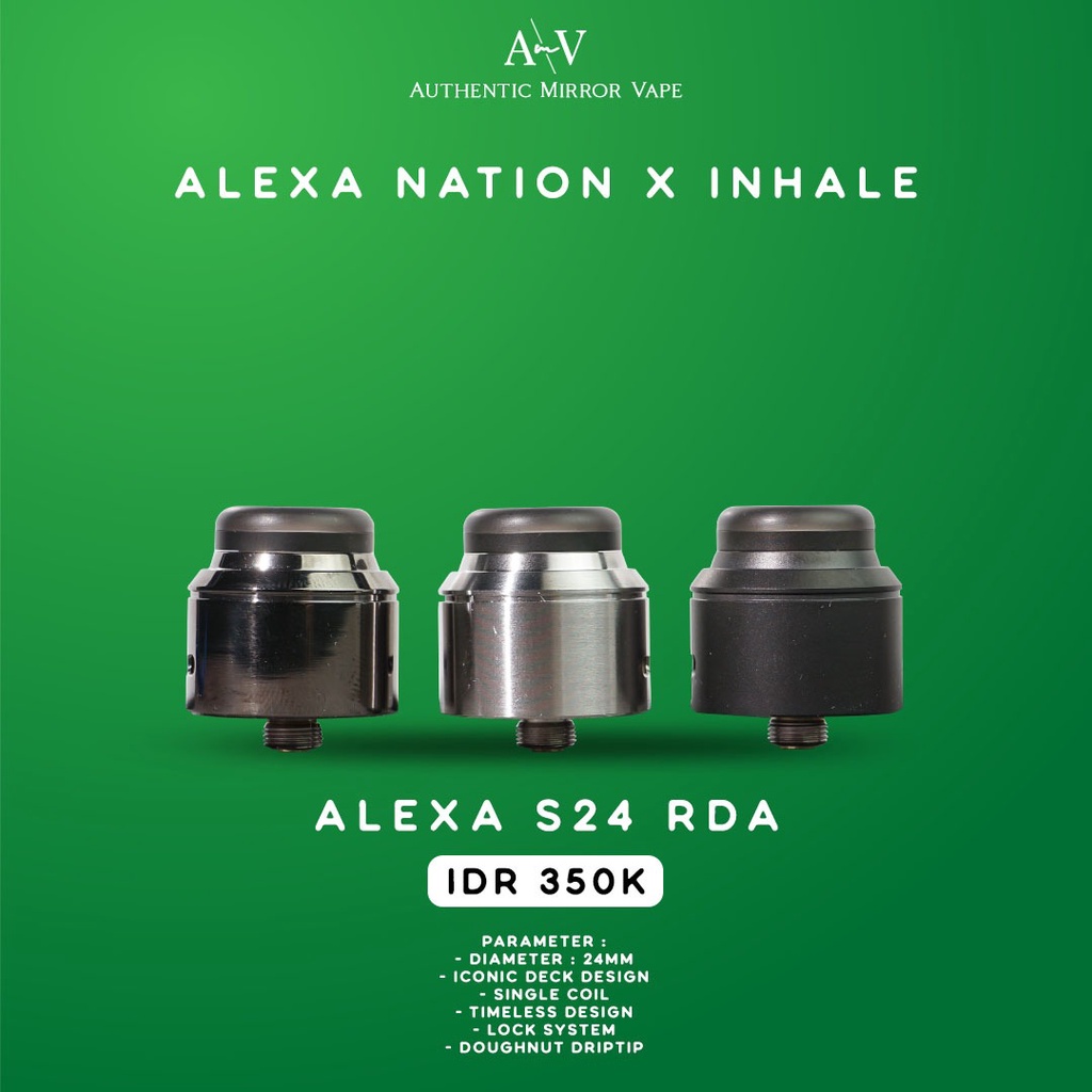 Jual Alexa S.24 RDA 24MM Single Coil by Alexa x Inhale - Alexa S24 / S ...