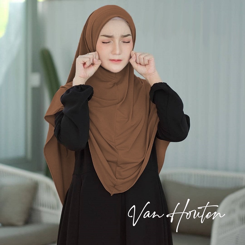 Jual Jilbab Hijab Kerudung Bergo Instan Khimar Syari Non Pet Jersey Premium Nadine | Shopee ...