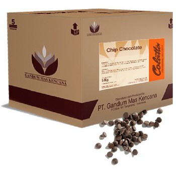 Jual Colatta chocolate chip dark 5kg Dus cokelat coklat drop compound ...