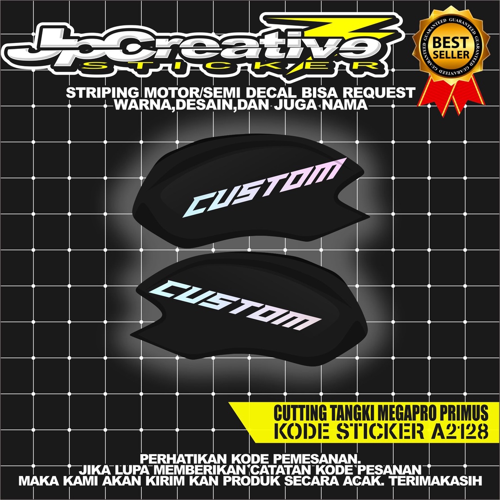 Jual STINGKER CUTTING TANGKI MEGAPRO PRIMUS CUSTOM NAMA | Shopee Indonesia
