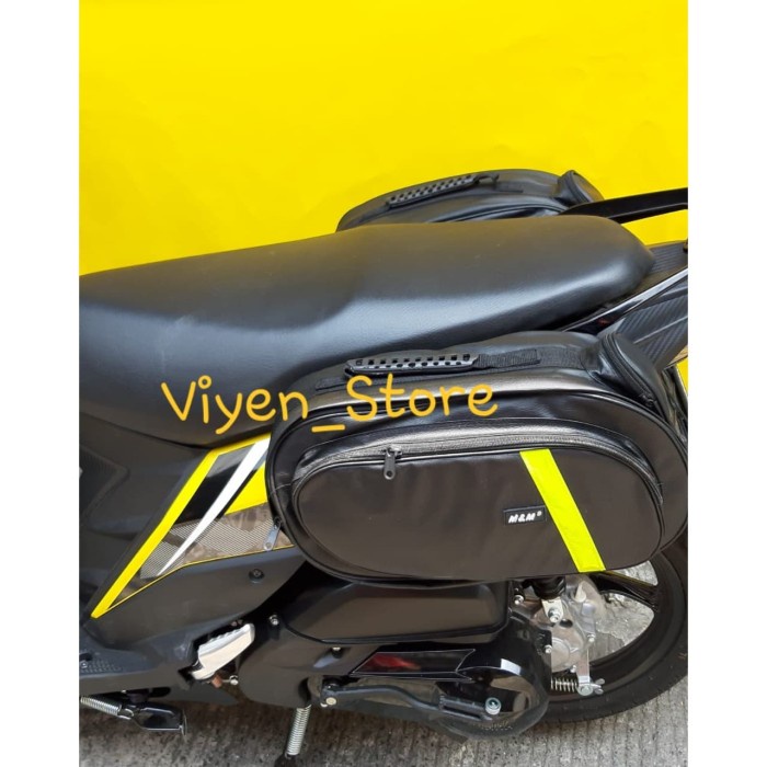 Jual QR0123 Tas Motor Side Bag Oval Samping Motor Sidebag Multifungsi ...