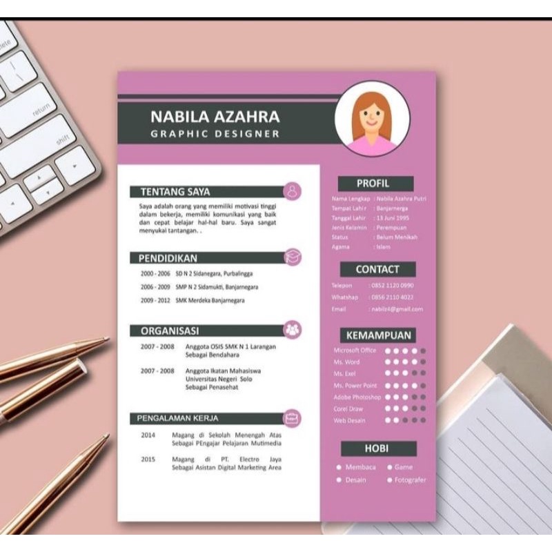 Jual Jasa Pembuatan Paket Komplit CV | Surat Lamaran Kerja | Berkas-Bekas | Shopee Indonesia
