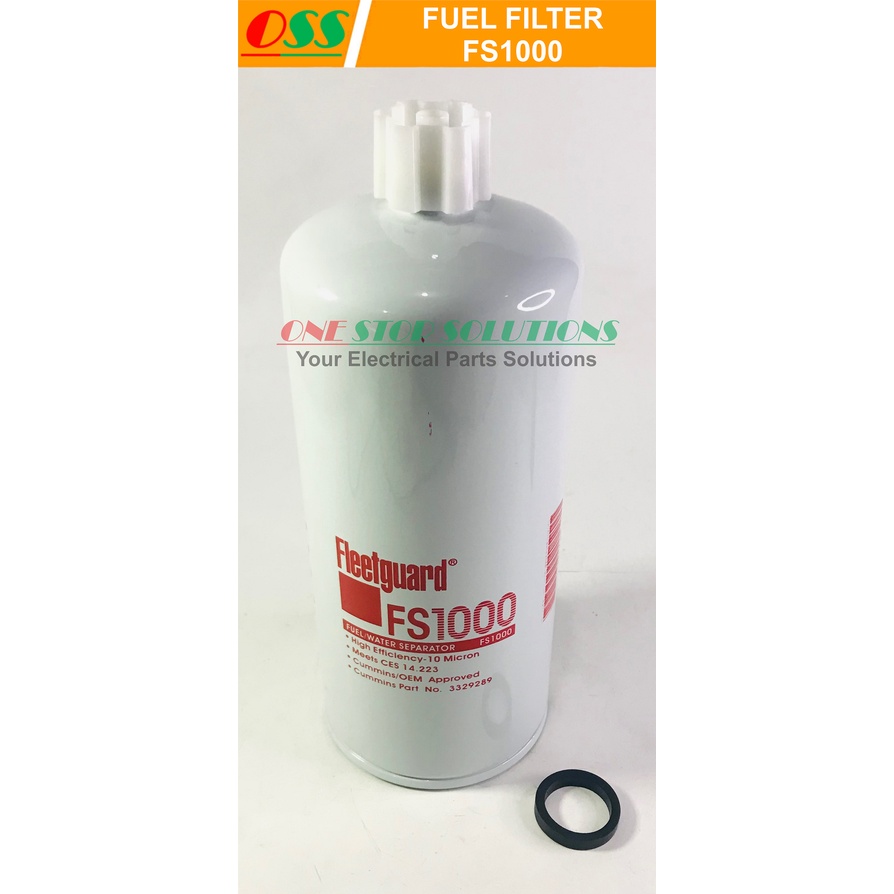 Jual FUEL FILTER / WATER SEPARATOR FLEETGUARD FS1000 FS 1000 | Shopee ...
