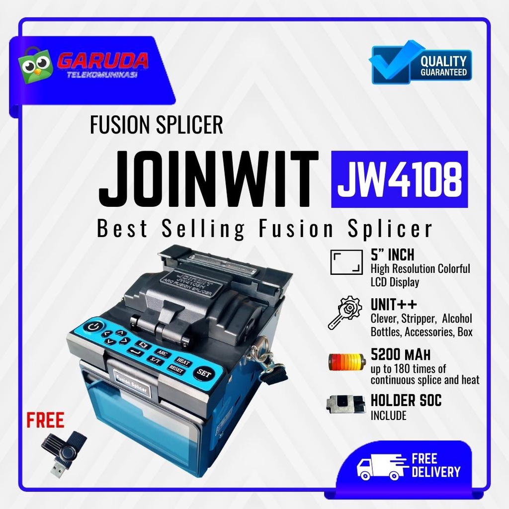 Jual Splicer Joinwit JW 4108H Fusion Splicer Fiber Optik | Shopee Indonesia