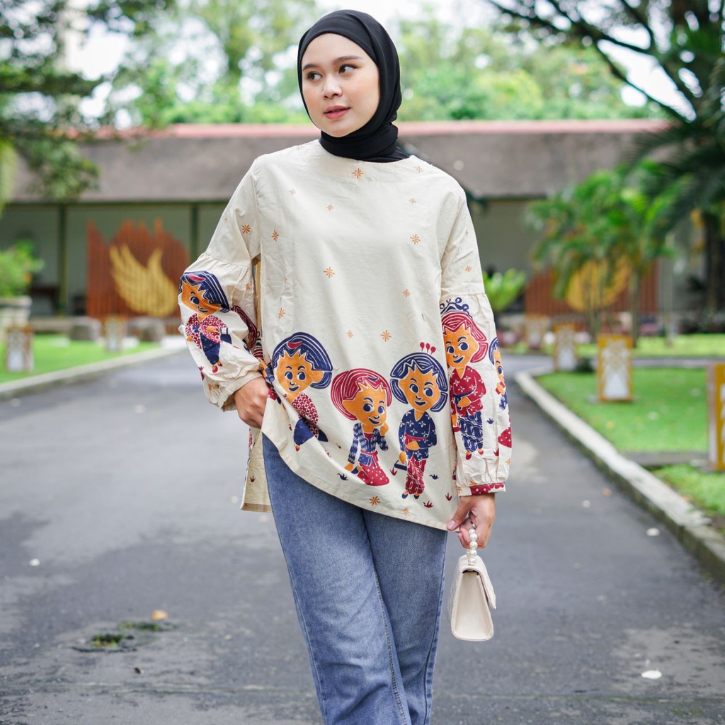 Jual javainbatik - TOP MANTEN BATIK - atasan wanita - batik modern - batik kerja | Shopee Indonesia