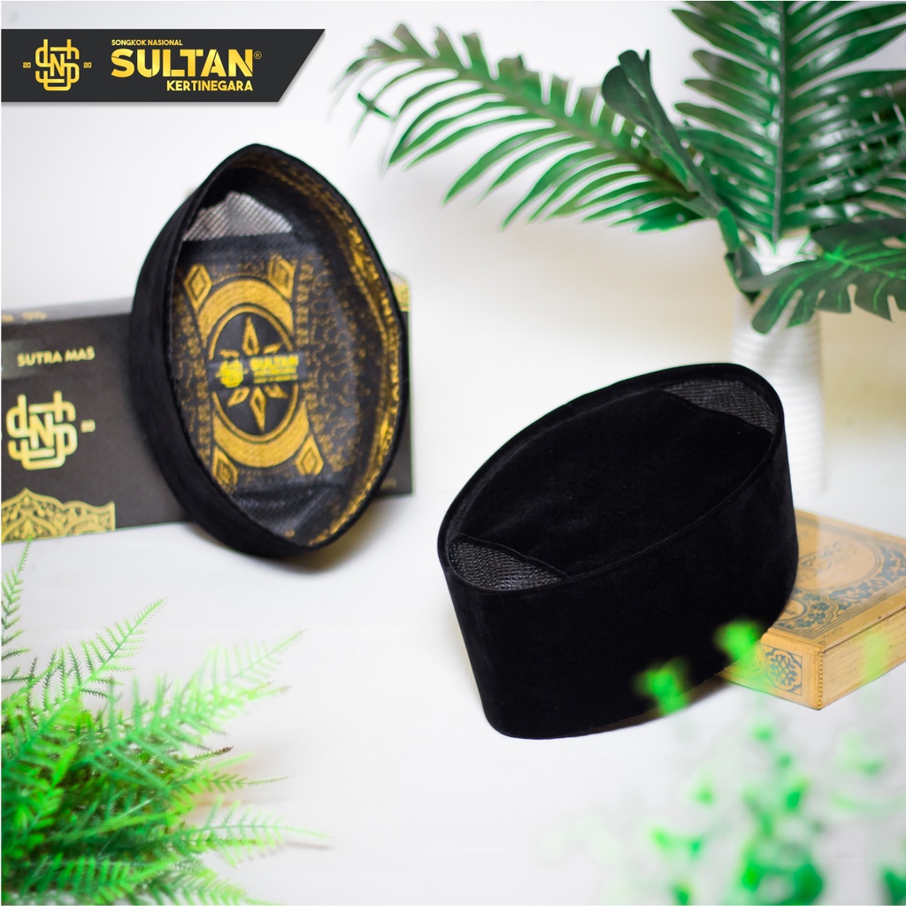 Jual Peci Songkok Hitam Polos AC Bahan Kain Royal dan Falcon Kopyah ...