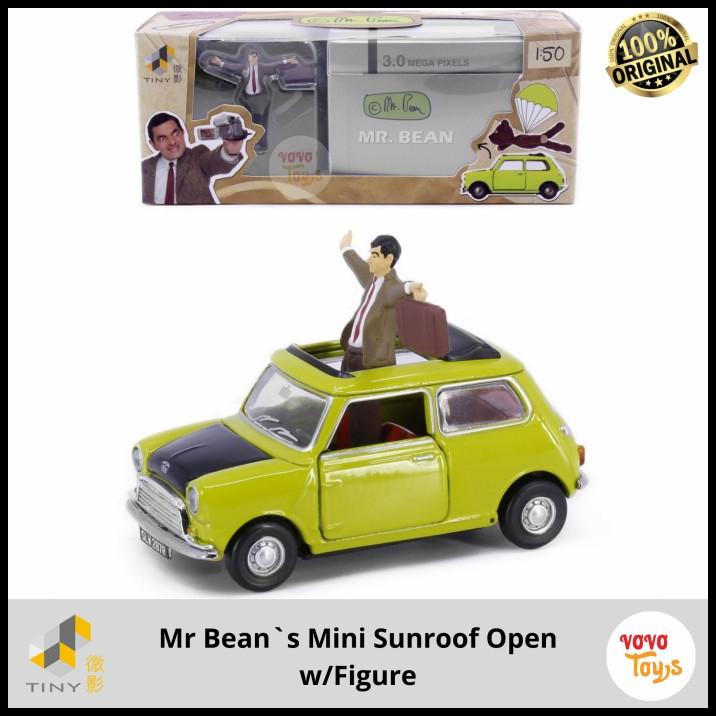 Jual Tiny Diecast Mr Bean Mini Sunroof Open W/Figure Mini Cooper ...