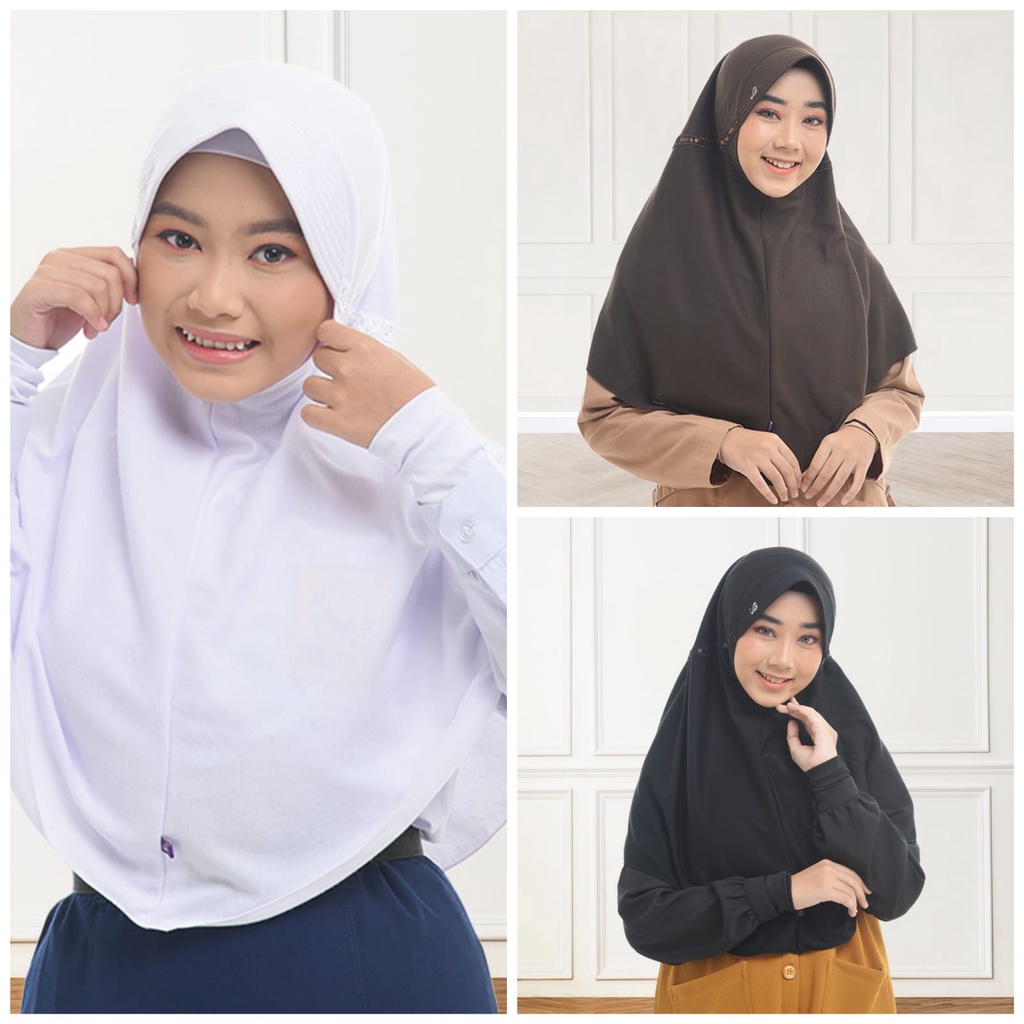 Jual Kerudung Instan Rabbani Innova Asli Terbaru Hijab Bergo Serut Terbuka Robbani Dewasa ...