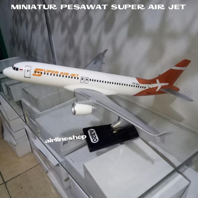 Jual Miniatur Pesawat Super Air Jet A320 | Shopee Indonesia