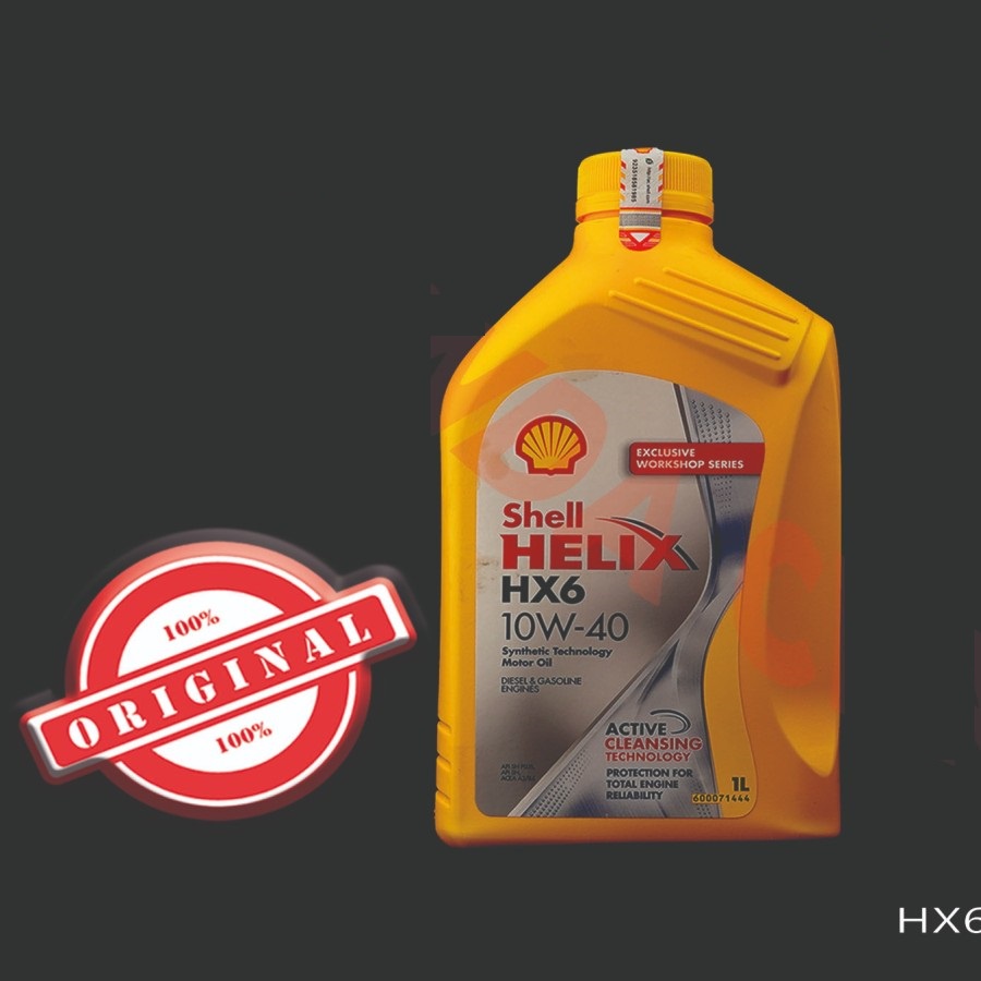 Jual Oli shell helix hx6 102-40 1liter 100% original oli mobil shell ...