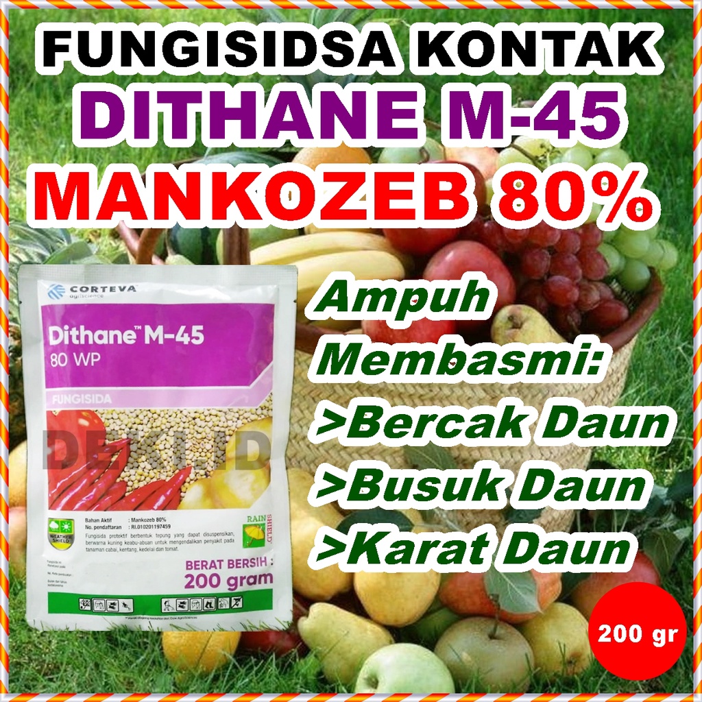 Jual Dithane m 45 80wp 200 gr Fungisida Mankozeb m45 Mancozeb Pembasmi ...
