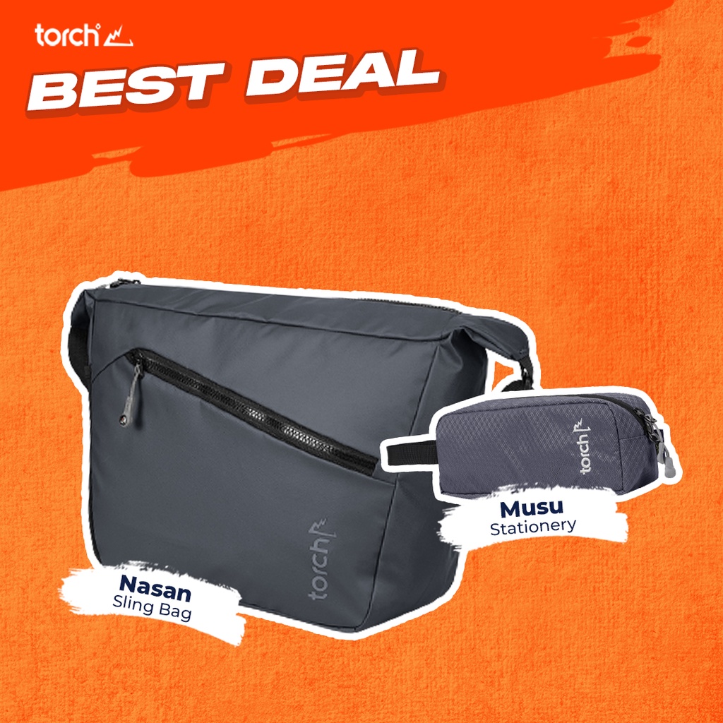 Jual TORCH Nasan Tas Selempang Laptop Kerja Sekolah Bahu Pria Wanita ...