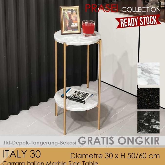Jual MEJA TAMU ITALY 30 - MEJA BULAT MARMER CARARA MEJA POJOK CARRARA ...