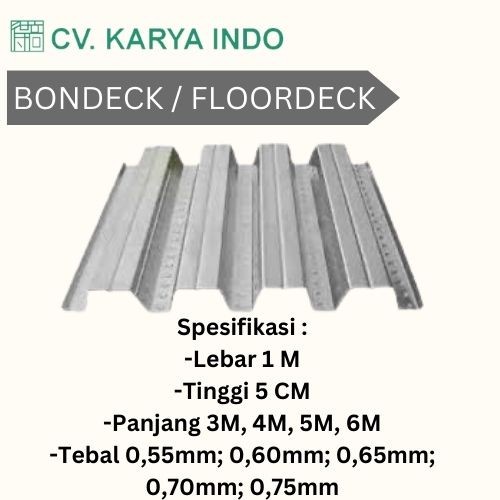 Jual BONDEX / BONDEK / BONDECK/ FLOORDECK UKURAN 6 METER | Shopee Indonesia