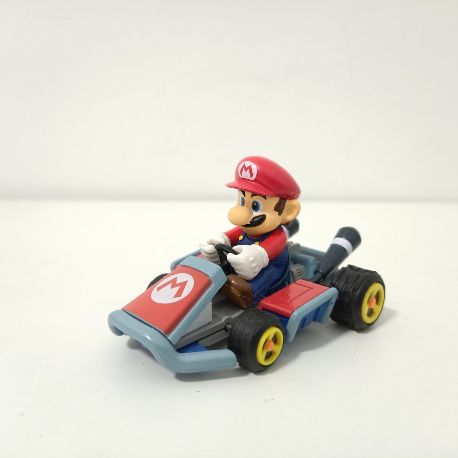Jual Mario Kart Figure Mario ChoroQ Figure Pull Back Mario Racing Car ...