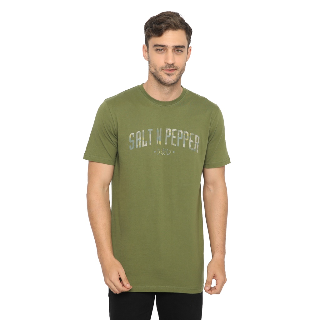 Jual Short T-Shirt Saltnpepper 0044 - Olive | Shopee Indonesia