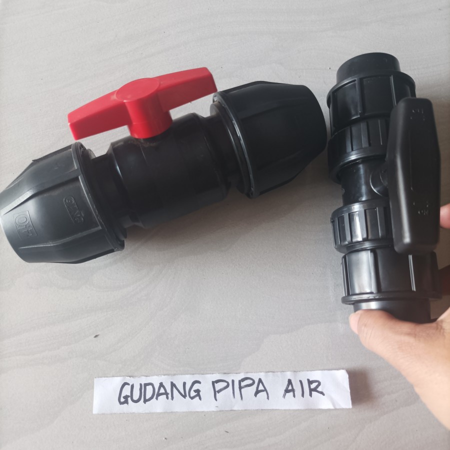 Jual STOP KRAN ATAU BALL VALVE HDPE 1 1/2 Inch (20mm) | Shopee Indonesia