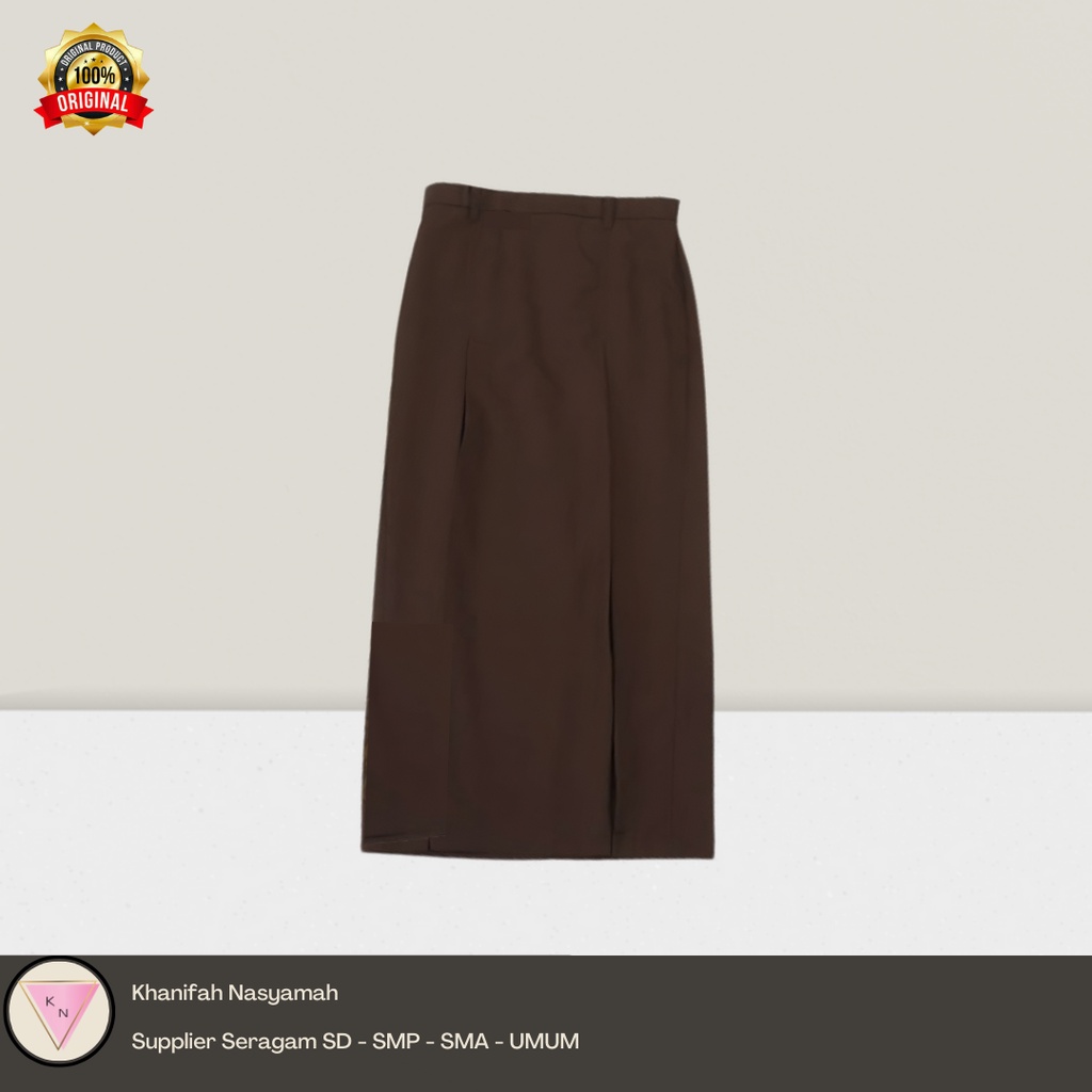 Jual Rok Span Coklat Panjang SD-SMP-SMA | Seragam Sekolah SD-SMP-SMA | Rok Pramuka Coklat ...